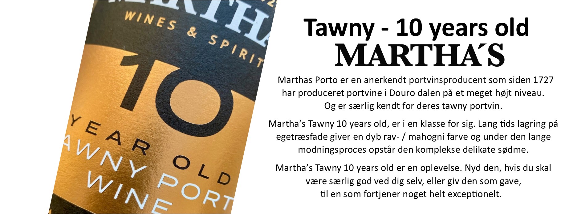 Portvin Martha's Tawny 10 Years old Martha's Porto