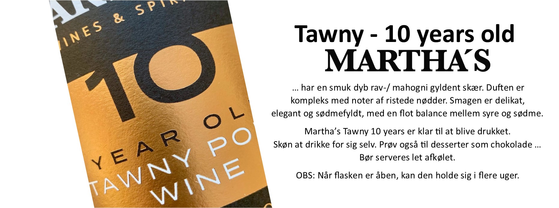 Portvin Martha's Tawny 10 Years old Martha's Porto